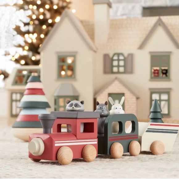 Hearth & Hand | Holiday | Nwt Hearth Hand With Magnolia Wooden Train ...